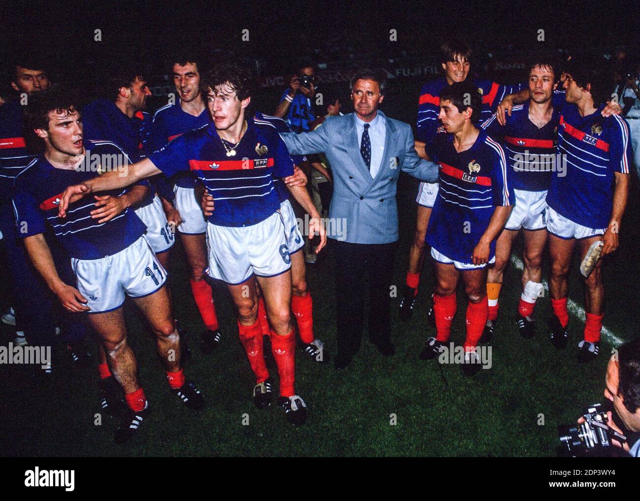 France's joy after receiving the Cup during the Final of the UEFA EURO ...