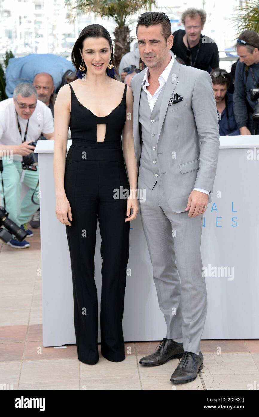 Rachel Weisz and Colin Farrell posing at the photocall for the film The ...