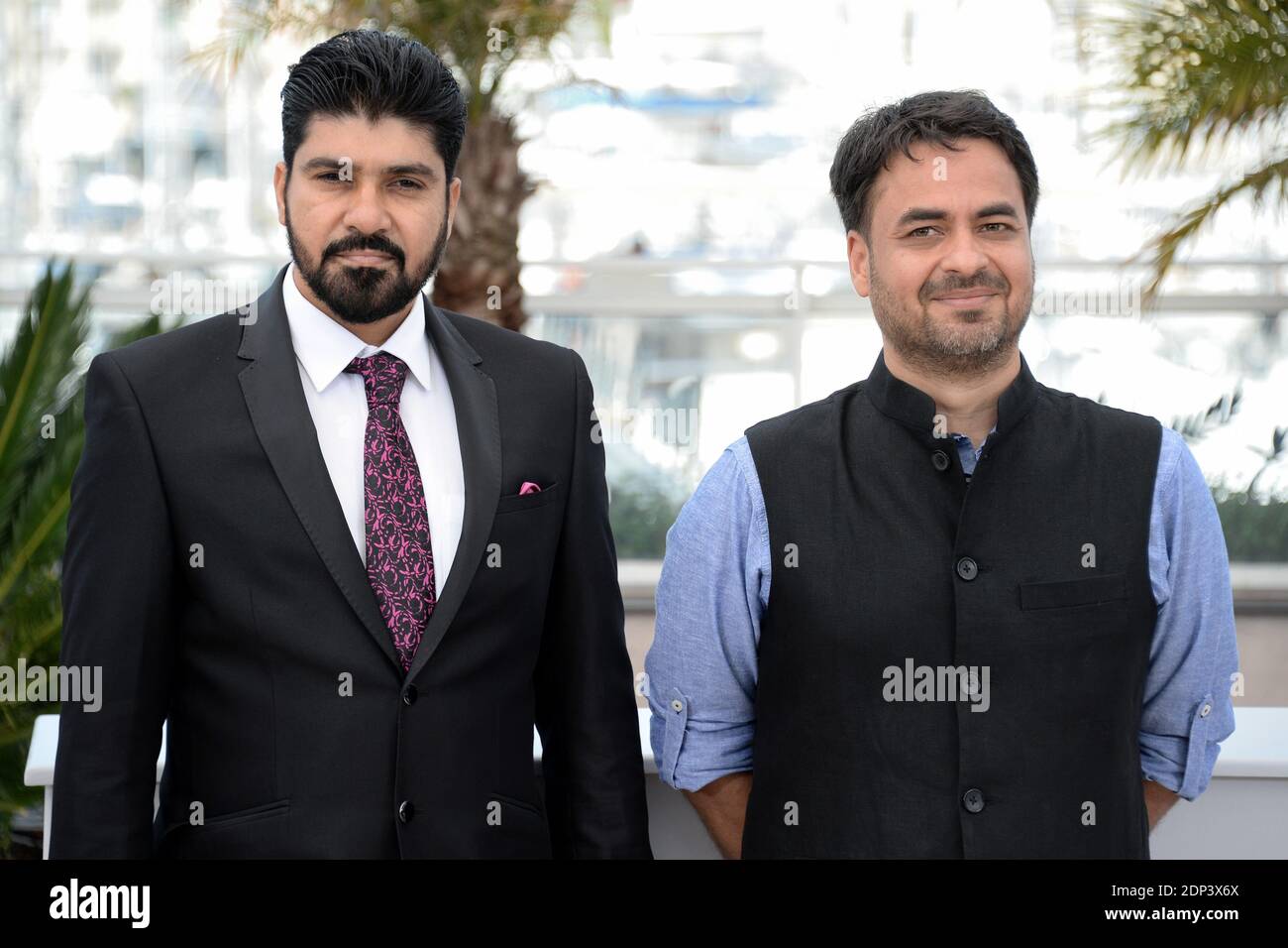 Vikky Suvinder and Gurvinder Singh posing at the photocall for the film ...