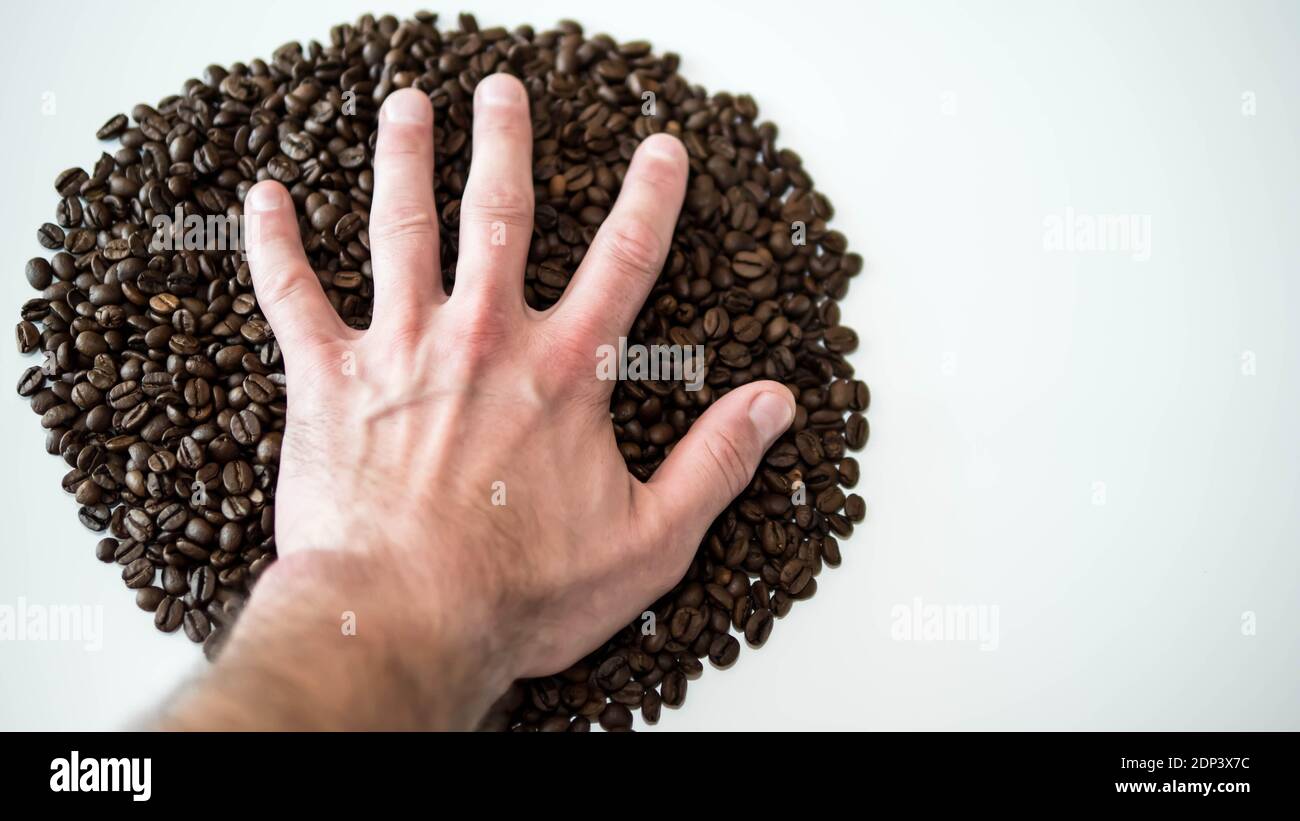 Fragrant roasted coffee beans. Coffee beans,logo,wallpaper from coffee ...