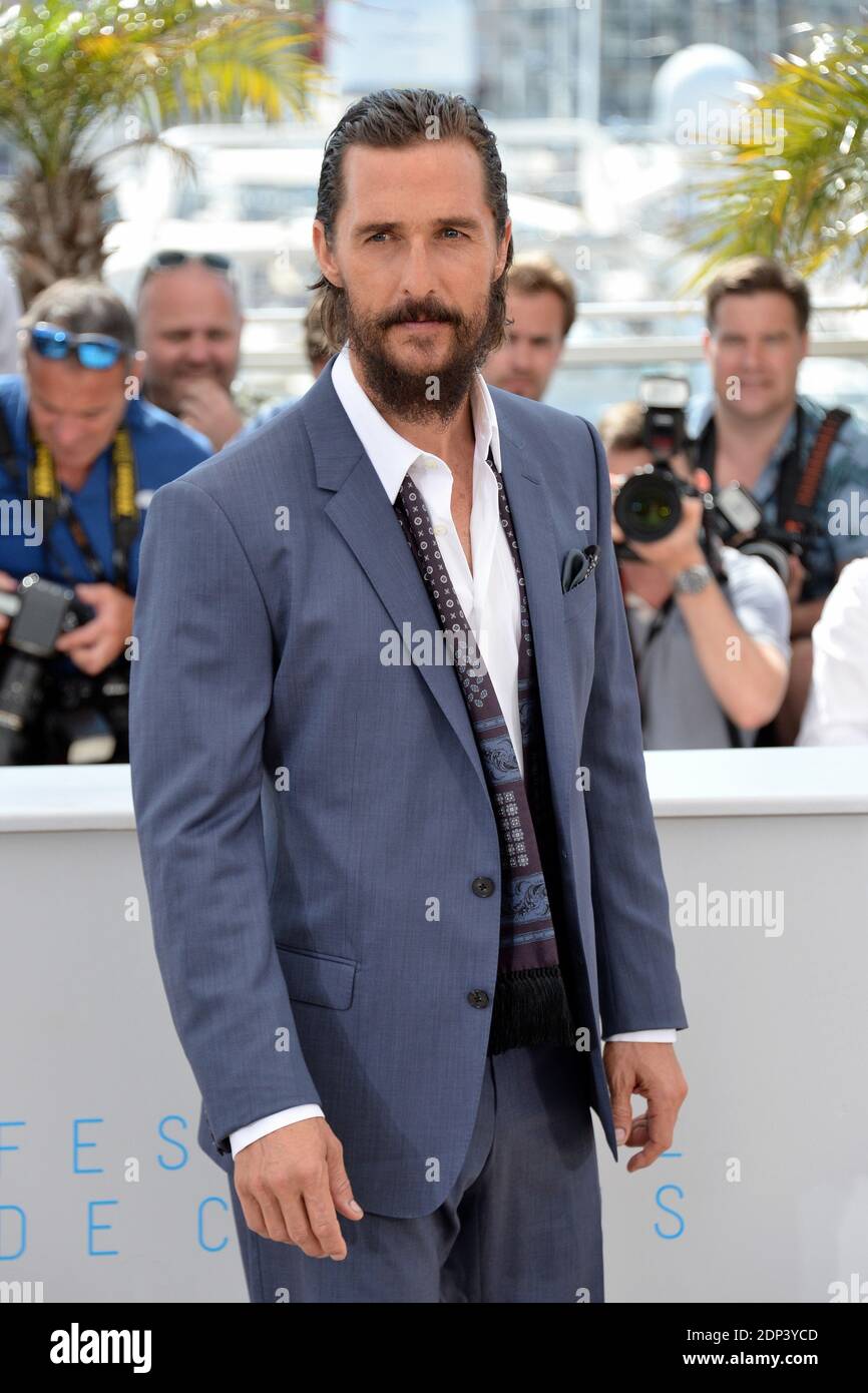 Matthew McConaughey posing at the photocall for the film The Sea of ...