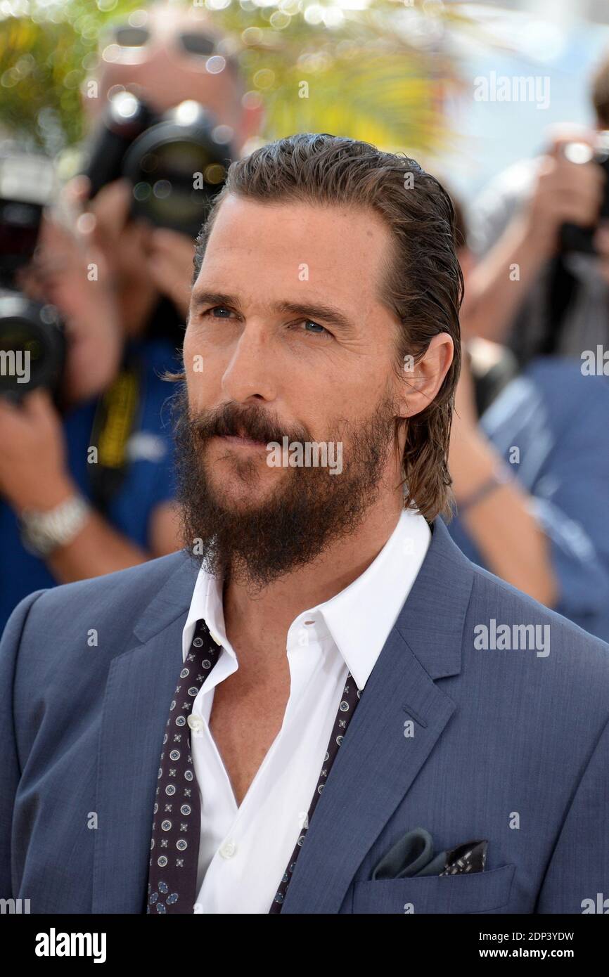Matthew McConaughey posing at the photocall for the film The Sea of ...