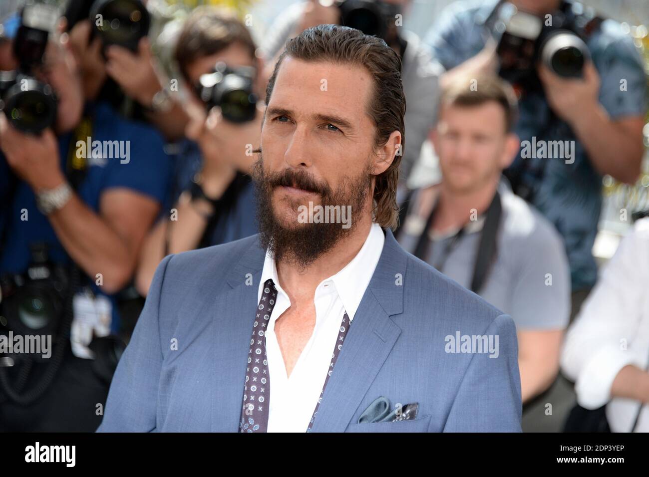 Matthew McConaughey posing at the photocall for the film The Sea of ...