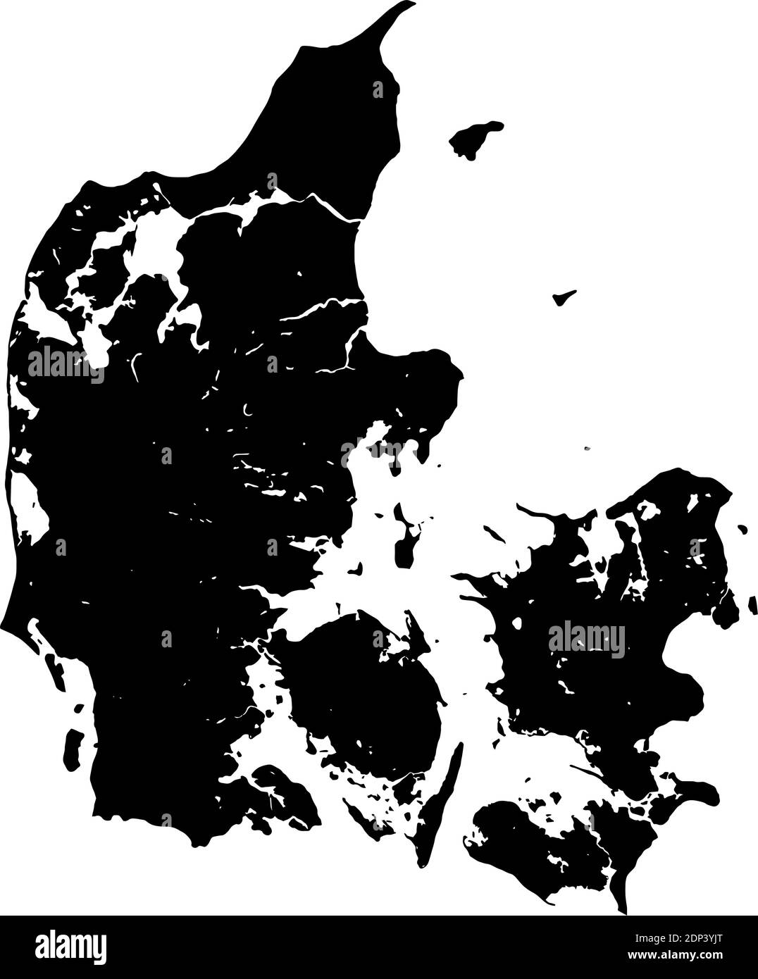 Capital region denmark map Cut Out Stock Images & Pictures - Alamy