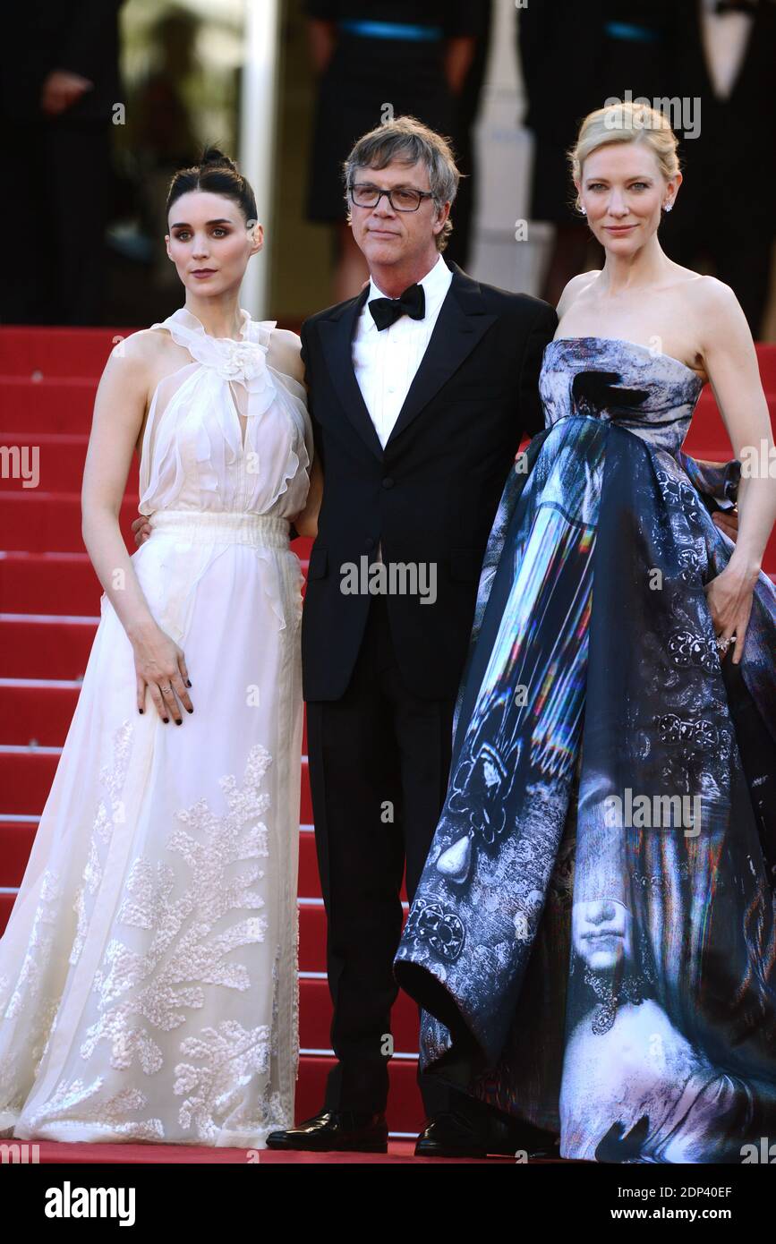 Rooney Mara, Todd Haynes and Cate Blanchett attend the screening of ...