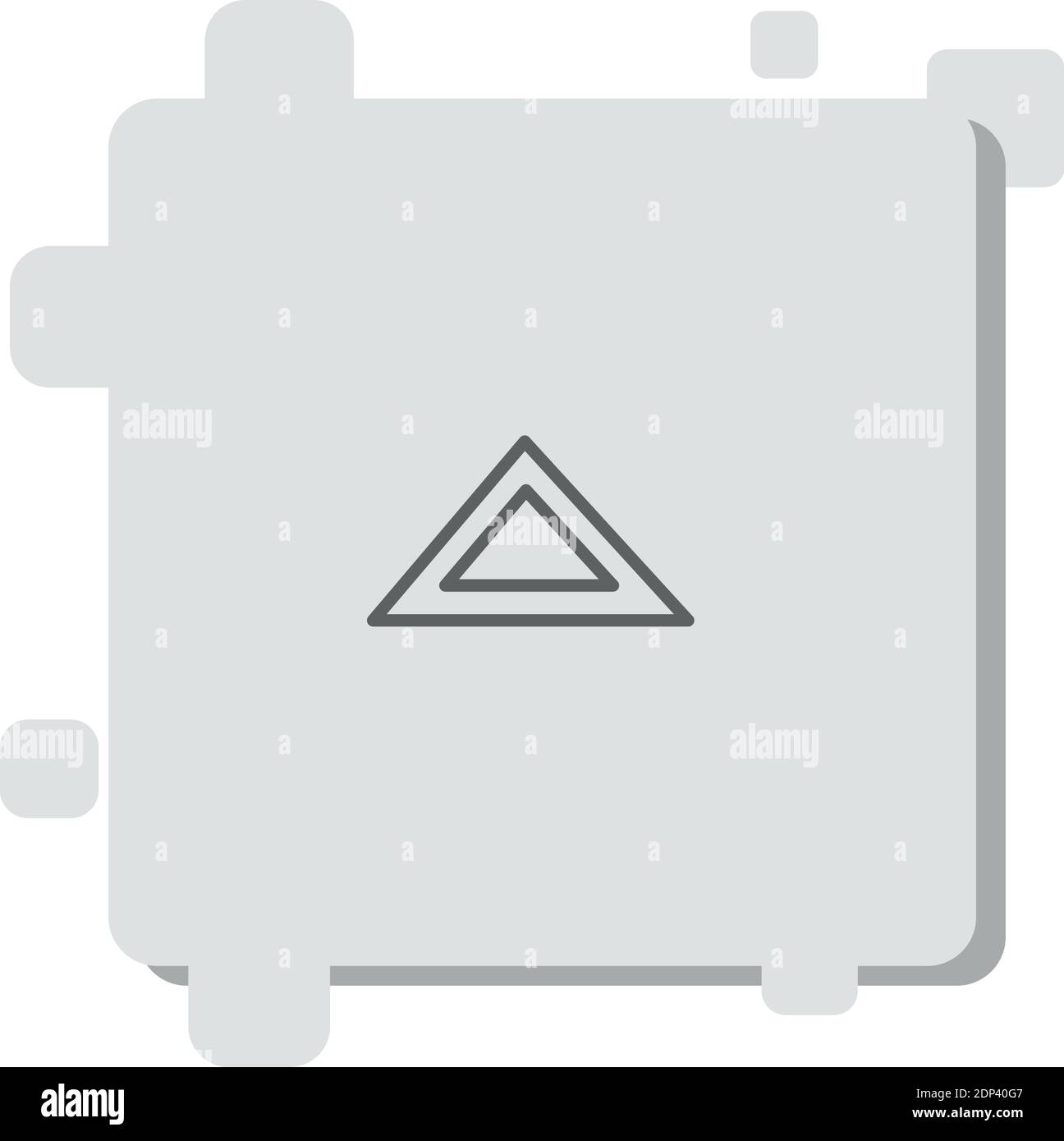 triangular shape outline vector icon modern simple vector illustration ...