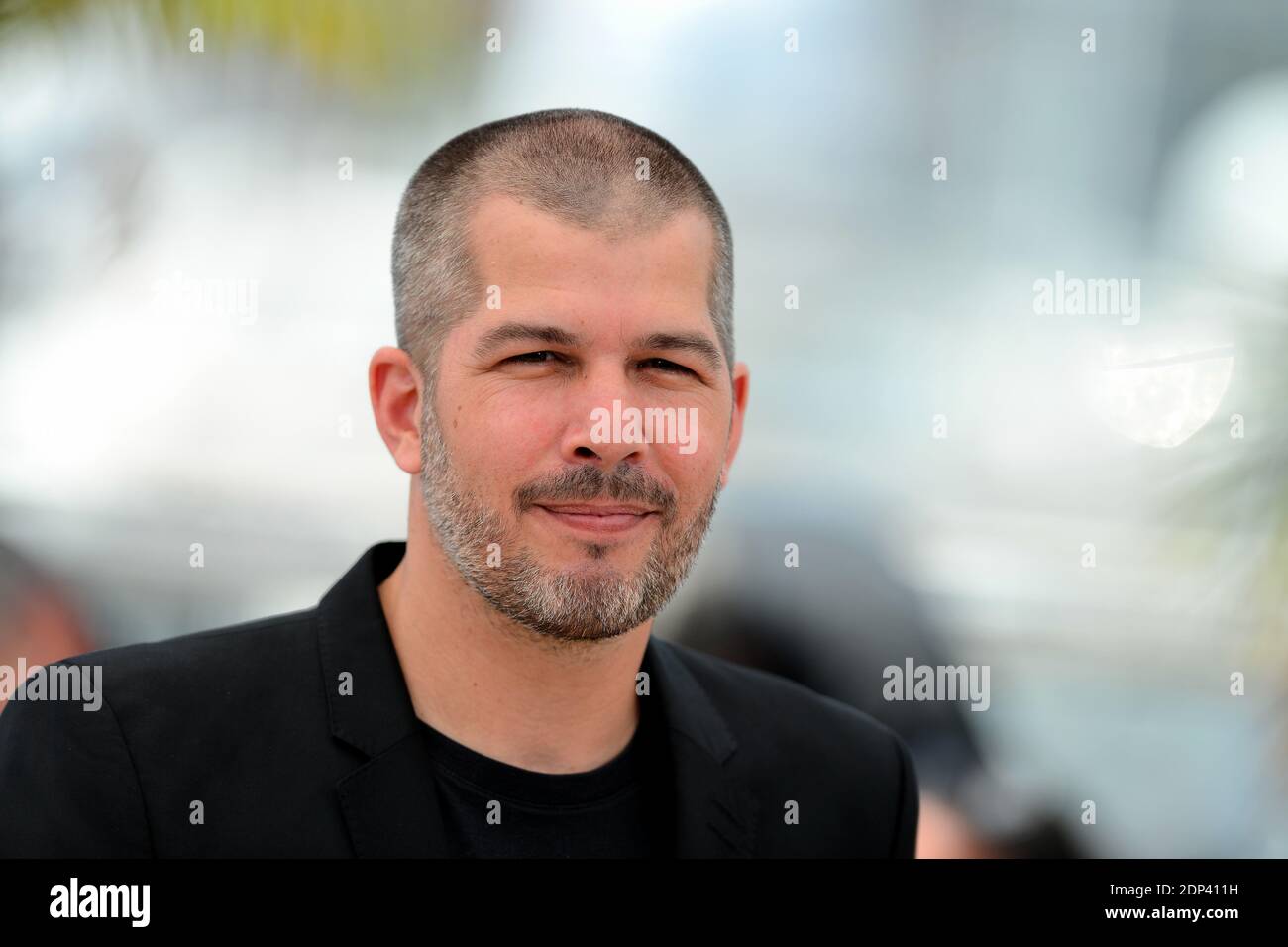 Eric Hannezo posing at the photocall for the film Enrages as part of ...