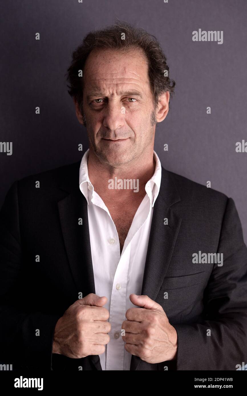 Exclusive - French actor Vincent Lindon posing during a photo session ...