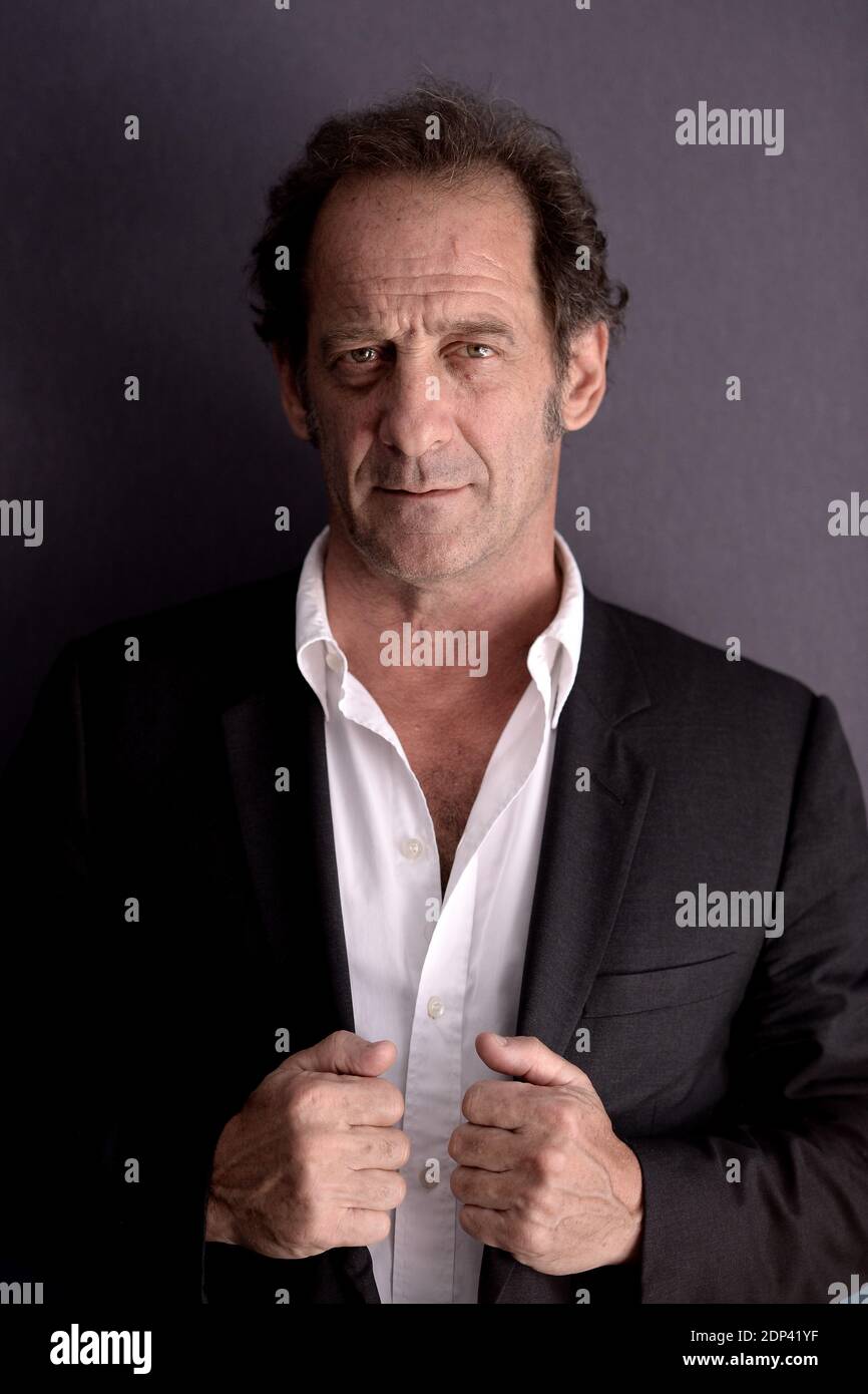 Exclusive - French actor Vincent Lindon posing during a photo session ...