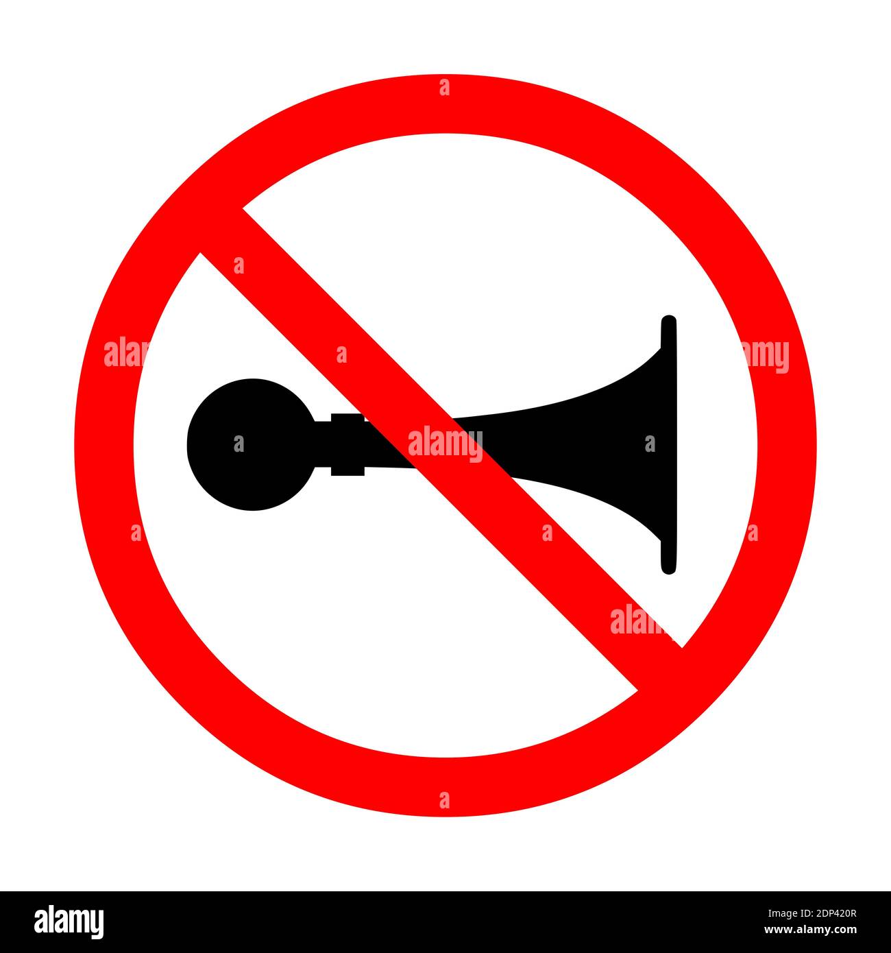 No horn sign Stock Photo - Alamy