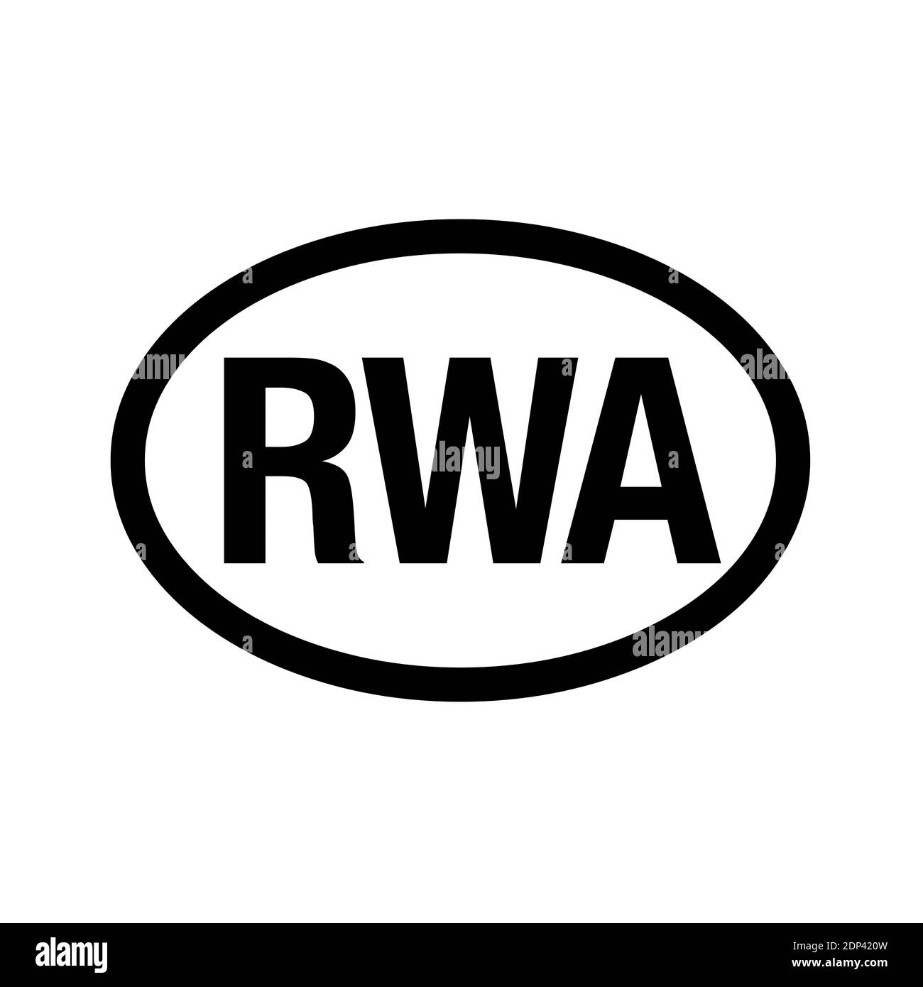 Country code vehicle registration Rwanda Stock Photo - Alamy