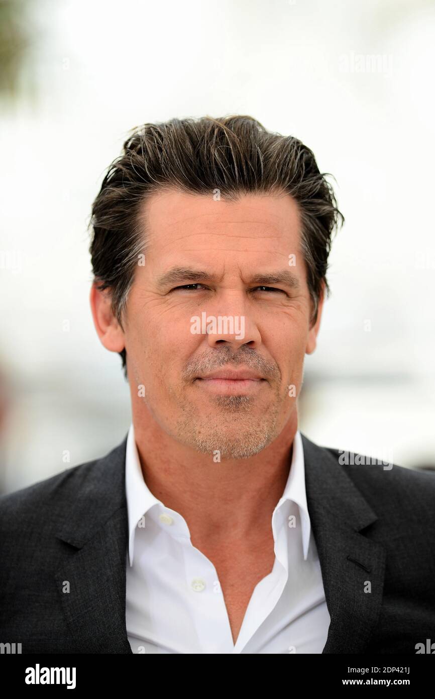 Josh Brolin posing at the photocall for the film Sicario as part of the ...
