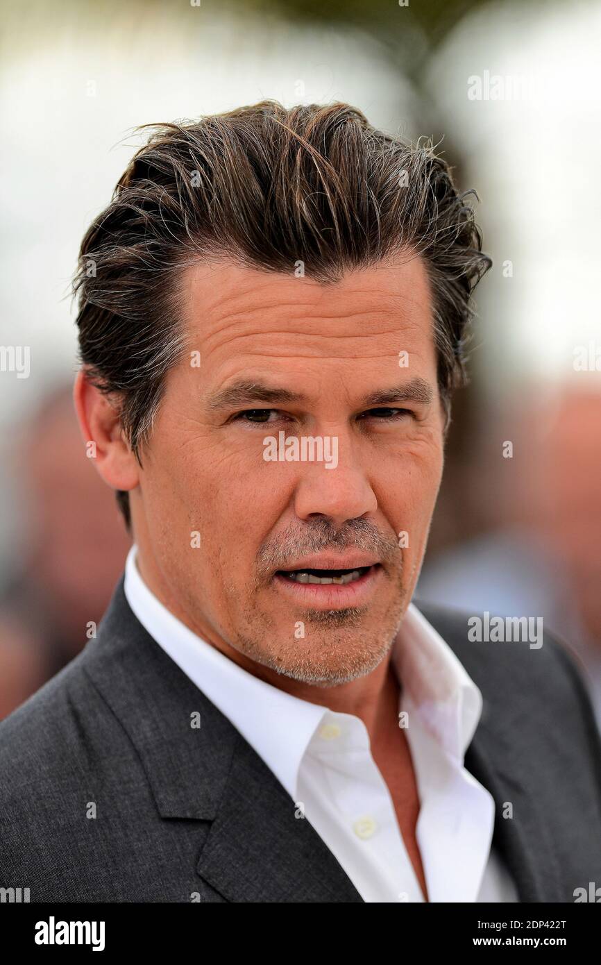 Josh Brolin posing at the photocall for the film Sicario as part of the ...