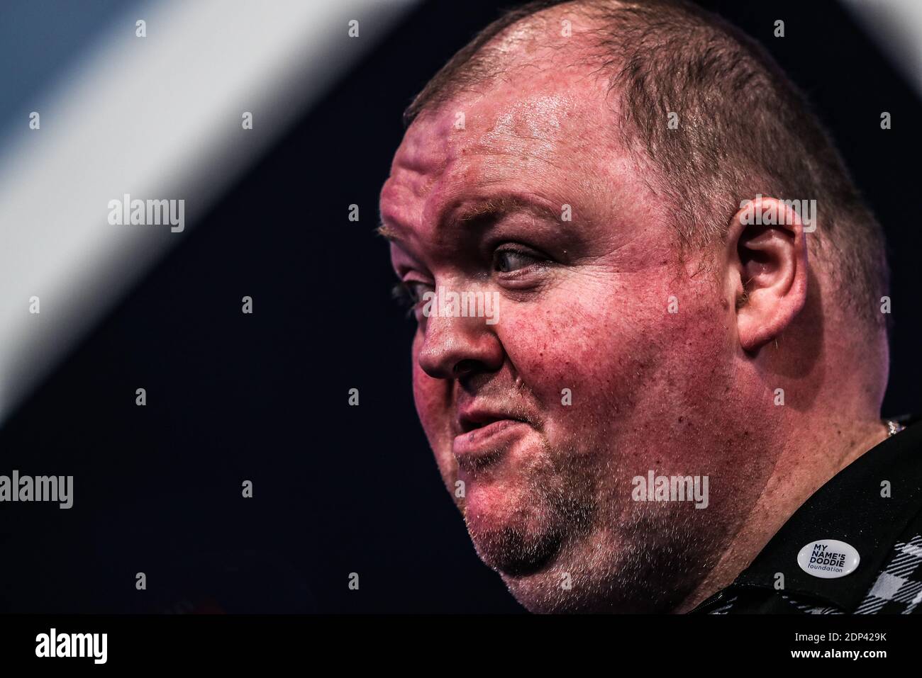 John Henderson speaks to Sky Sports during day four of the William Hill ...