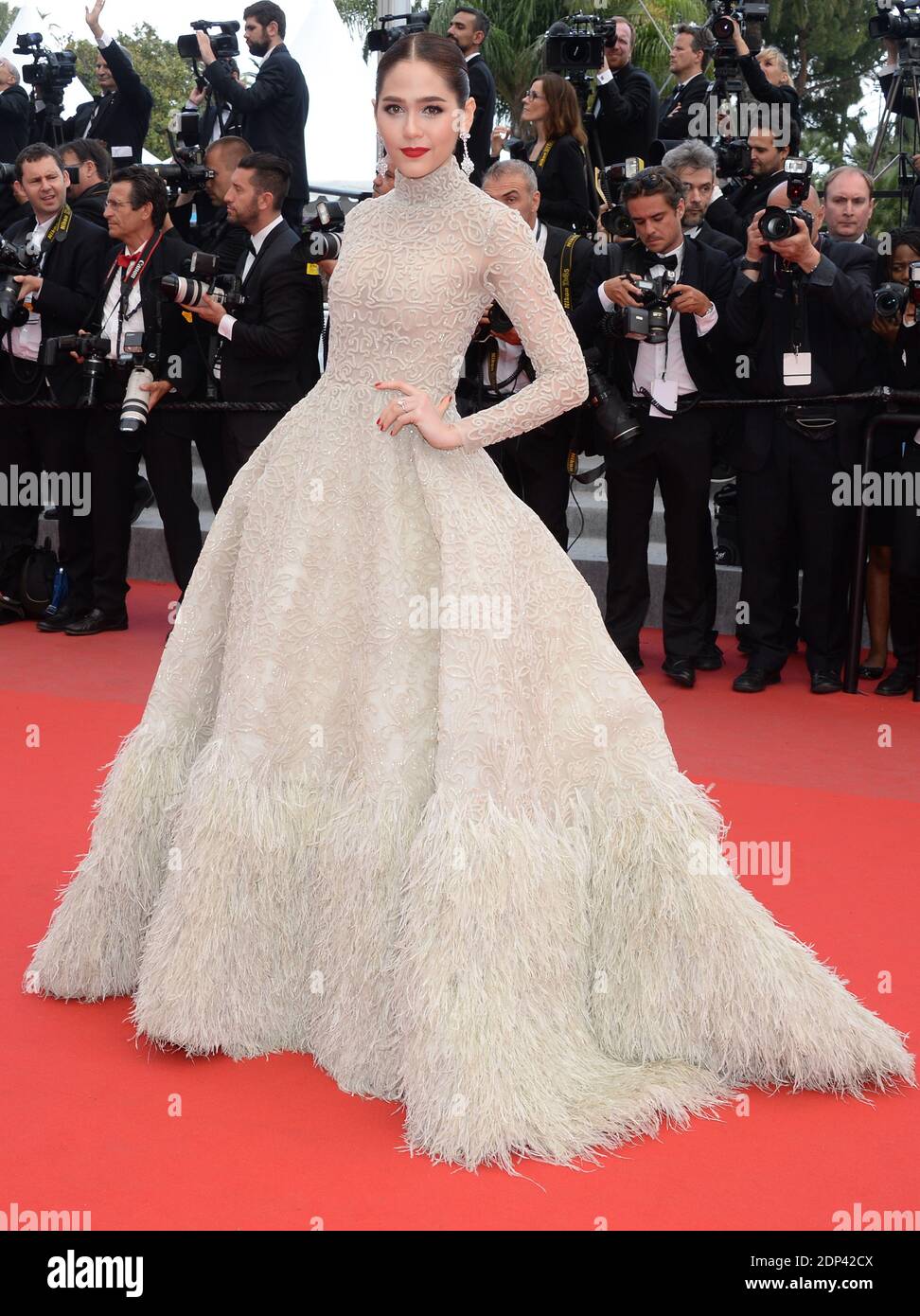 Araya Hargate attends the screening of "Sicario" at the 68th Cannes ...