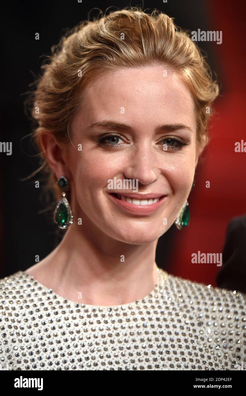 Emily Blunt attends the screening of "Sicario" at the 68th Cannes Film ...