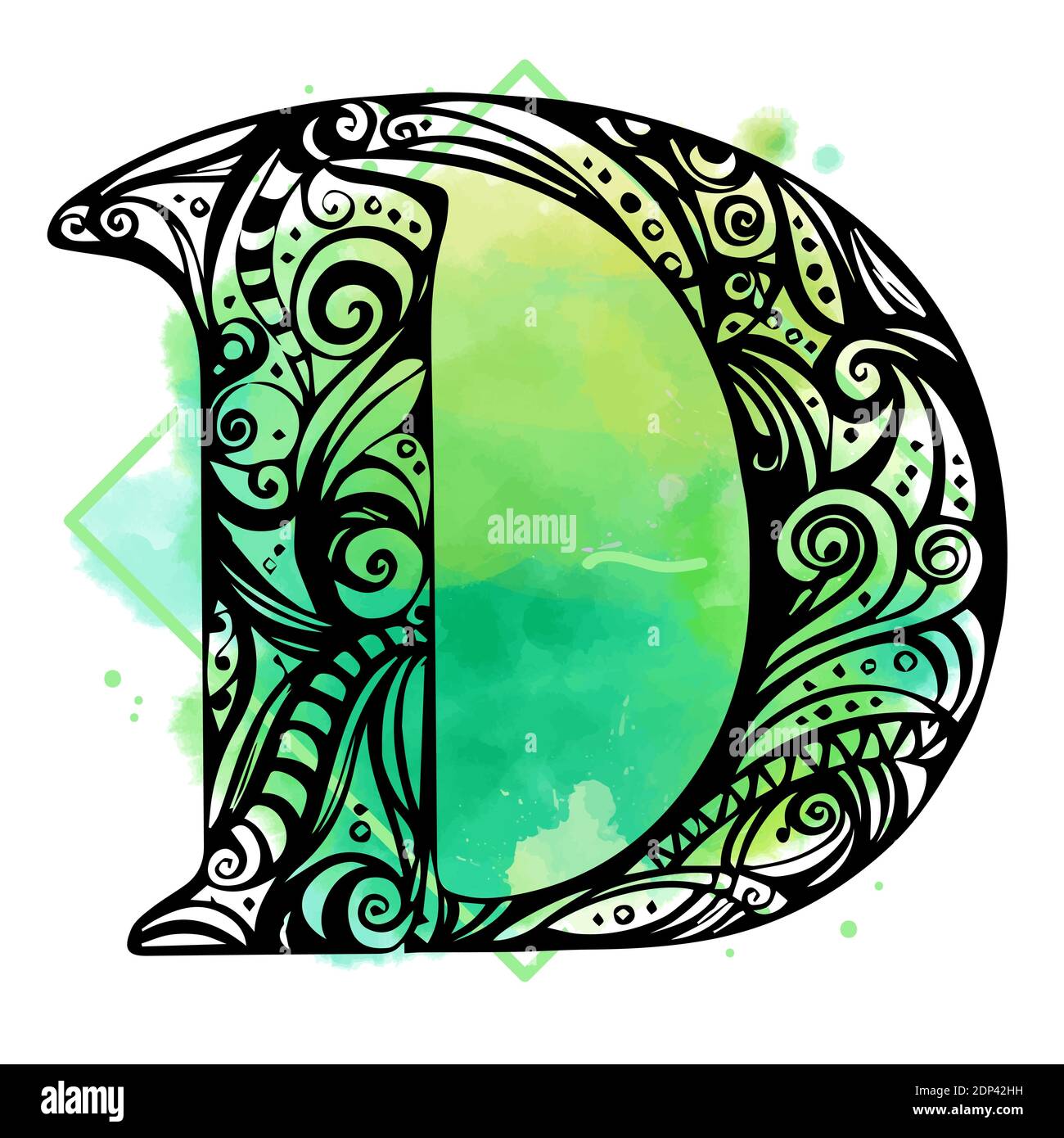 Fancy Capital Letter D