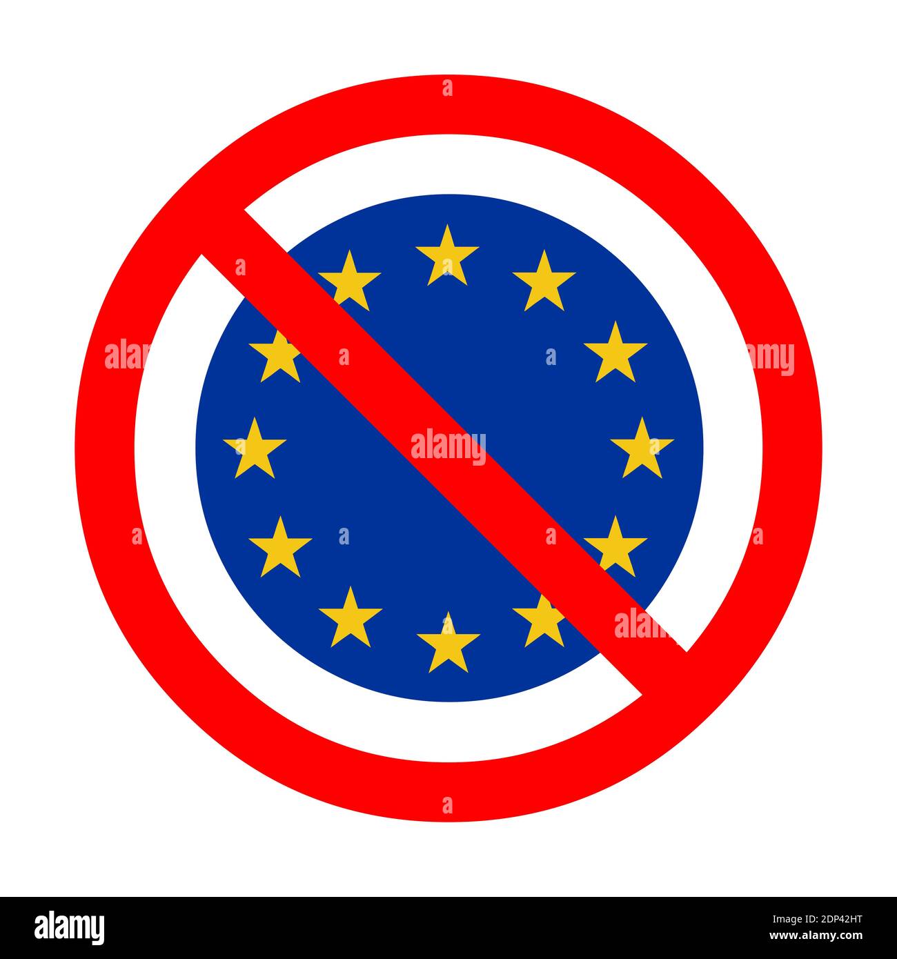 No Europe sign Stock Photo - Alamy