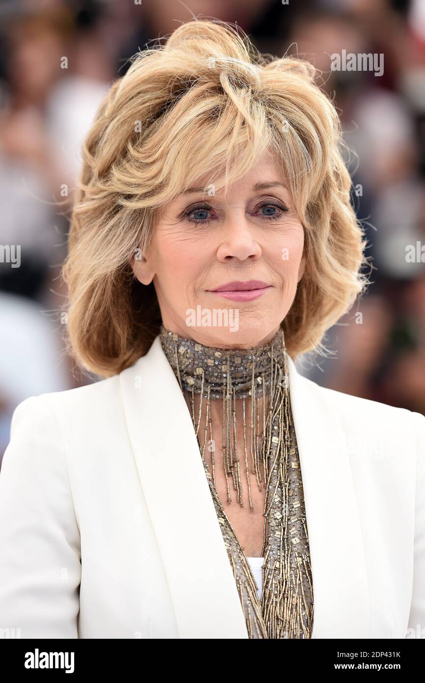 Jane Fonda attends Youth photocall at the 68th Cannes Film Festival on ...