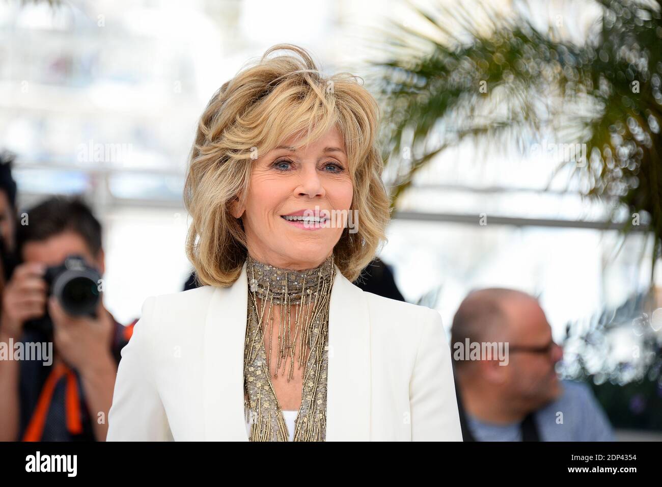 Jane Fonda posing at the photocall for the film Youth as part of the ...