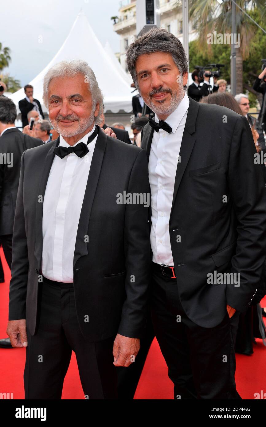 Franck Provost and Fabien Provost arriving at the Palais des Festivals ...