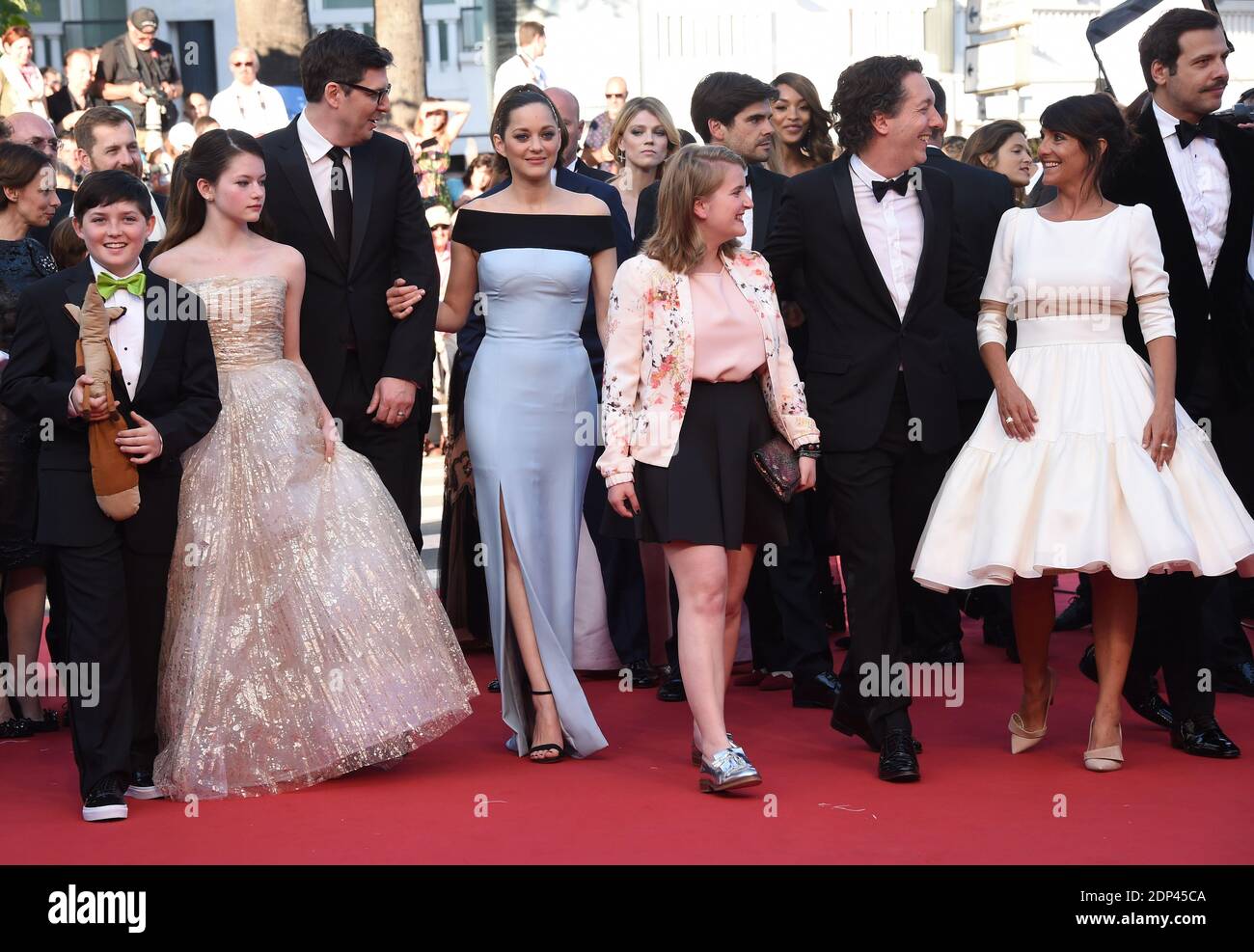 Riley Osborne, Mackenzie Foy and Marion Cotillard attend the screening ...