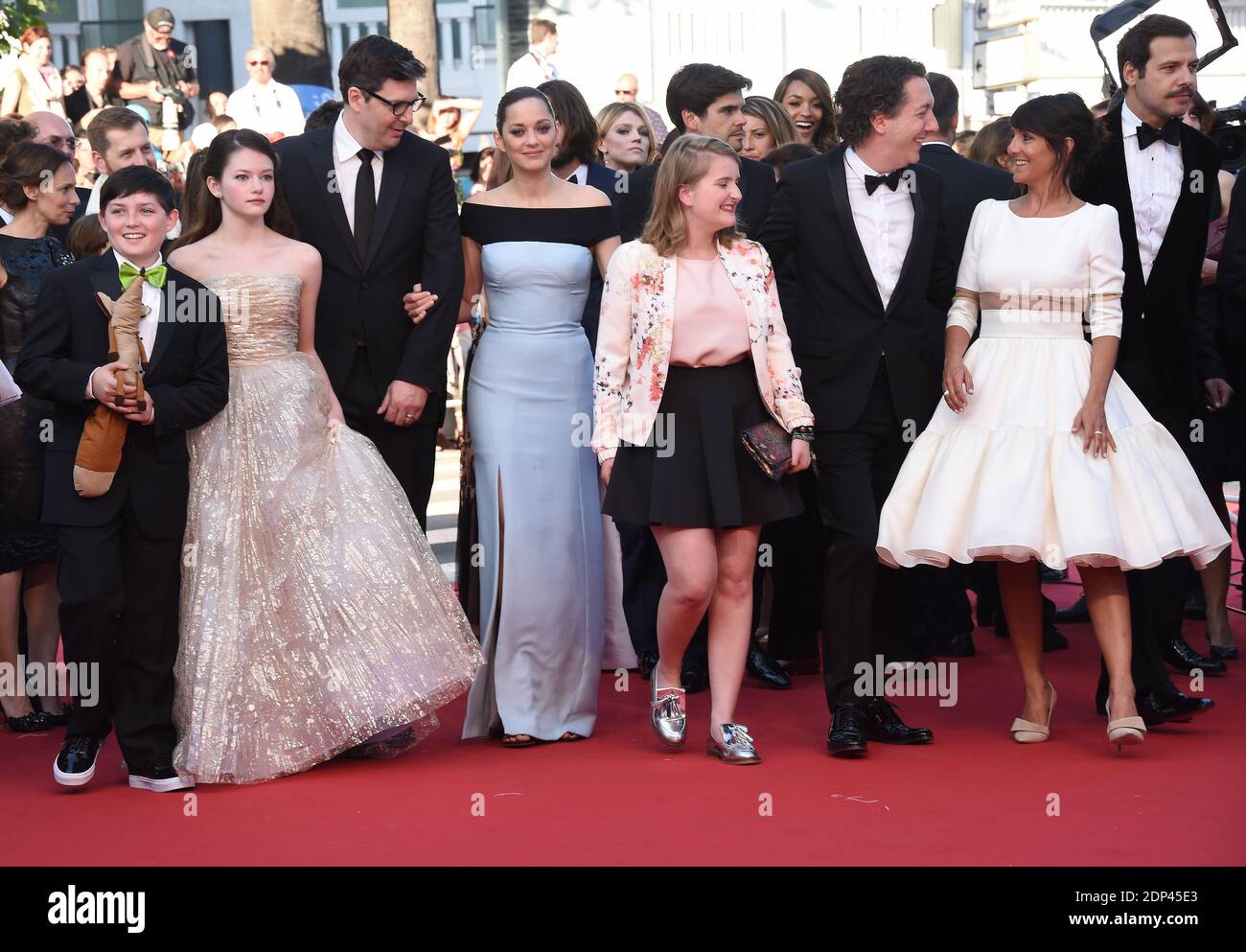 Riley Osborne, Mackenzie Foy and Marion Cotillard attend the screening ...