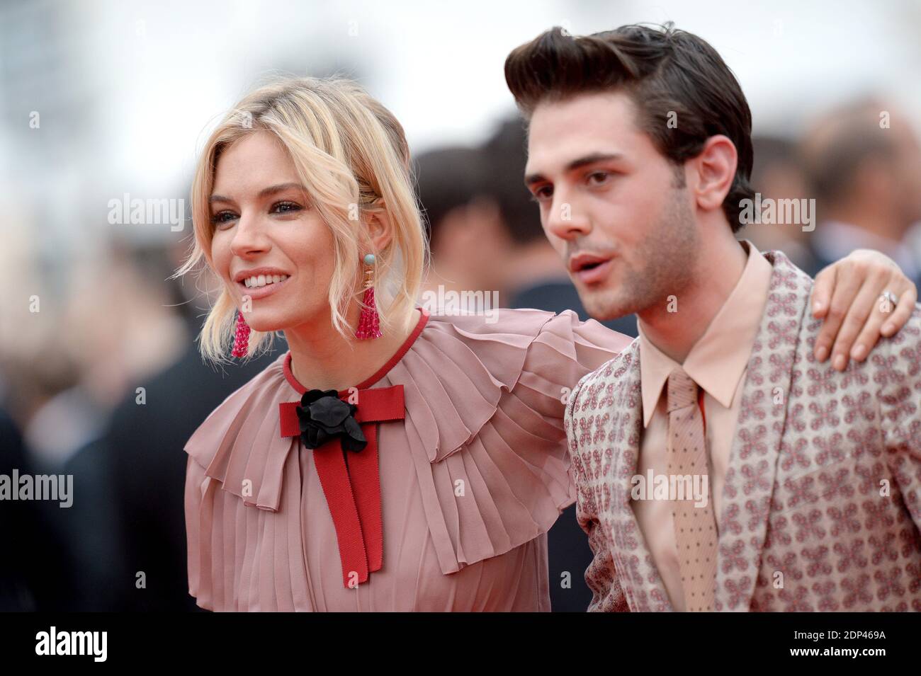 Sienna Miller and Xavier Dolan attend the screening of "Macbeth" at the ...