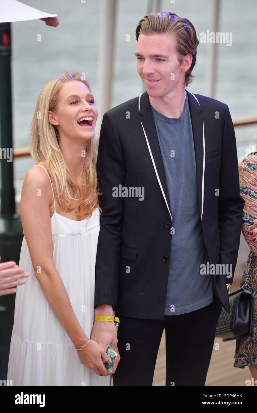 James Cook and Poppy Delevingne attend a Tag Heuer party during the ...
