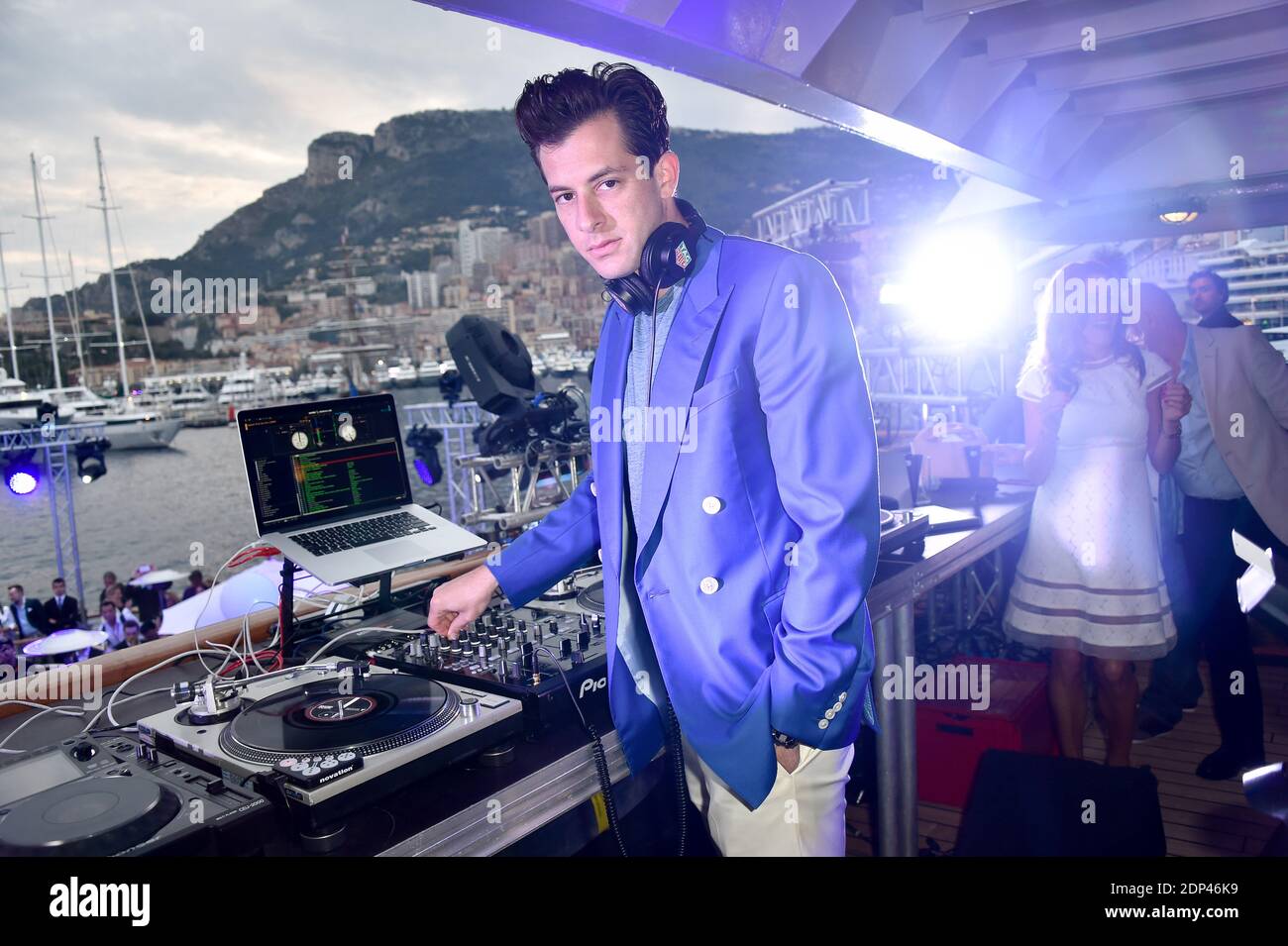 DJ Mark Ronson attends a Tag Heuer party during the 2015 Formula One ...