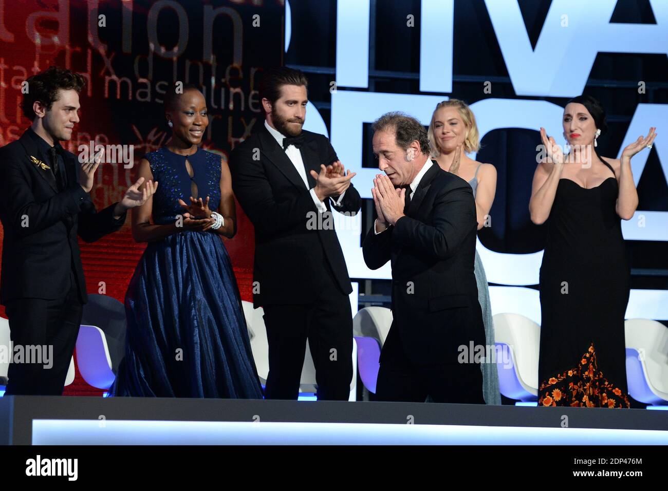 Vincent Lindon, winner of the Best Performance by an Actor in 'The ...