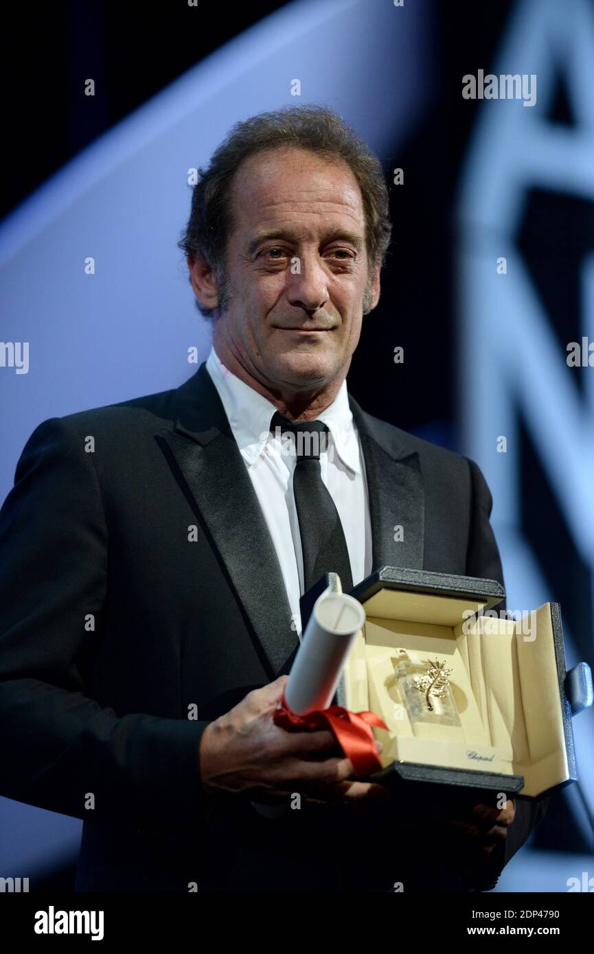 Vincent Lindon, winner of the Best Performance by an Actor in 'The ...
