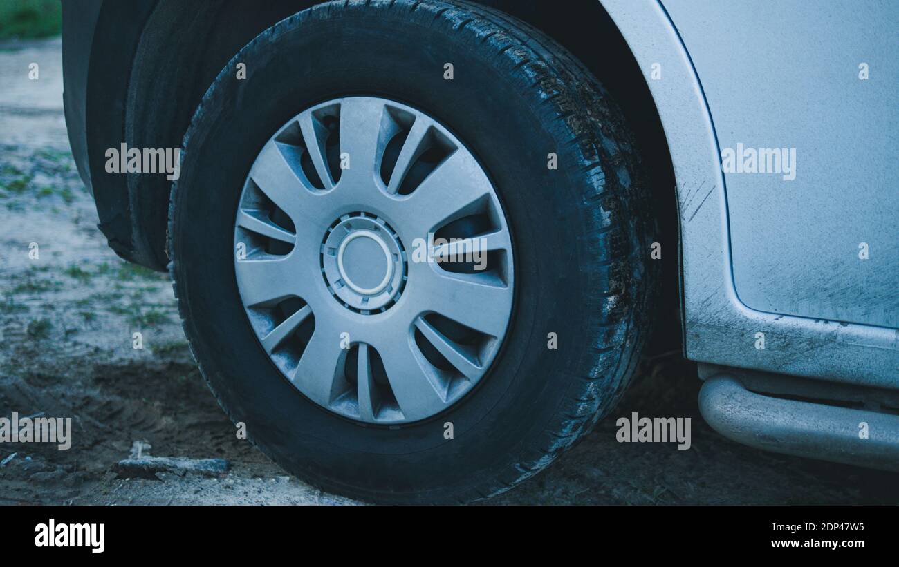 Wheel of a car close-up Stock Photo - Alamy