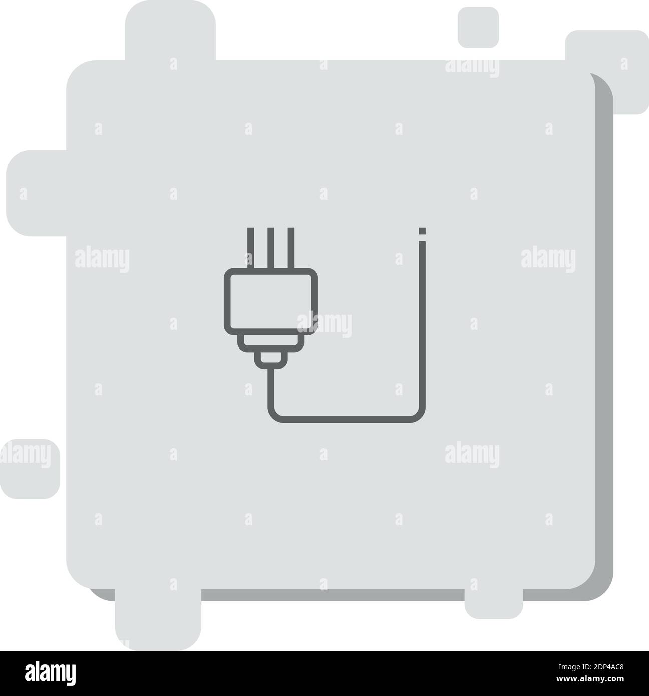 plug vector icon modern simple vector illustration Stock Vector Image ...