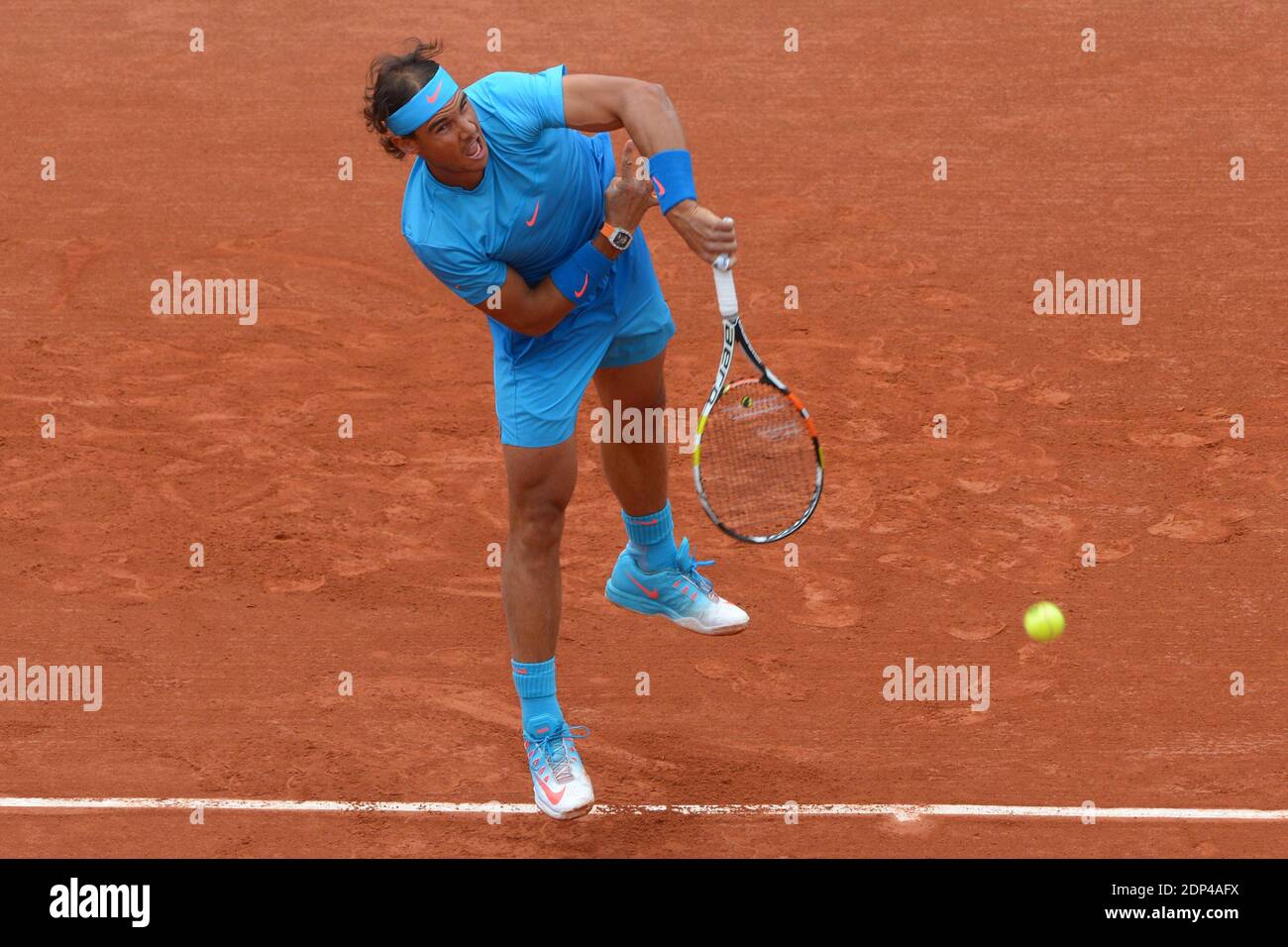 Spain's Rafael Nadal during the second round of the 2015 French Tennis ...