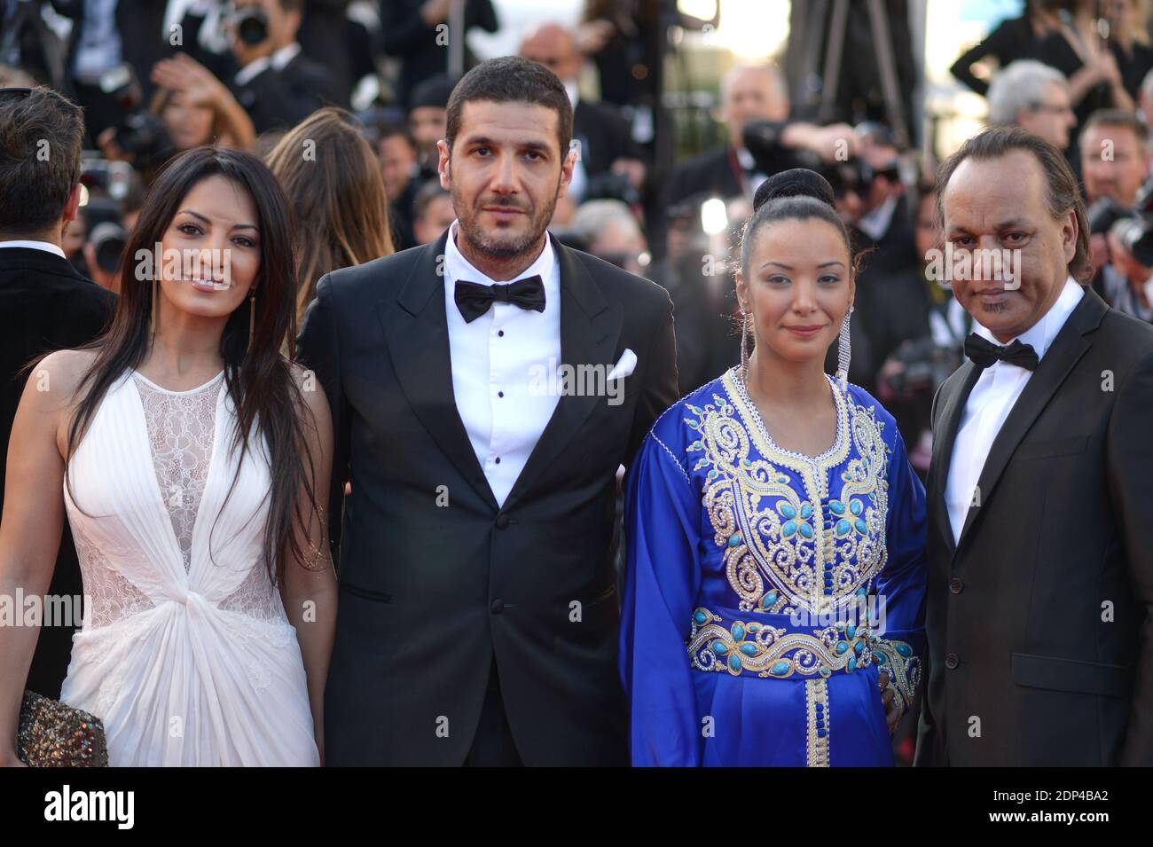 Morocco's director Nabil Ayouch (2nd from L), and actors from 'Much ...