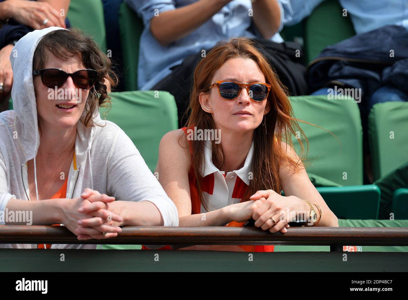 Audrey Marnay lors des Internationaux de France a Roland Garros, le 28 ...