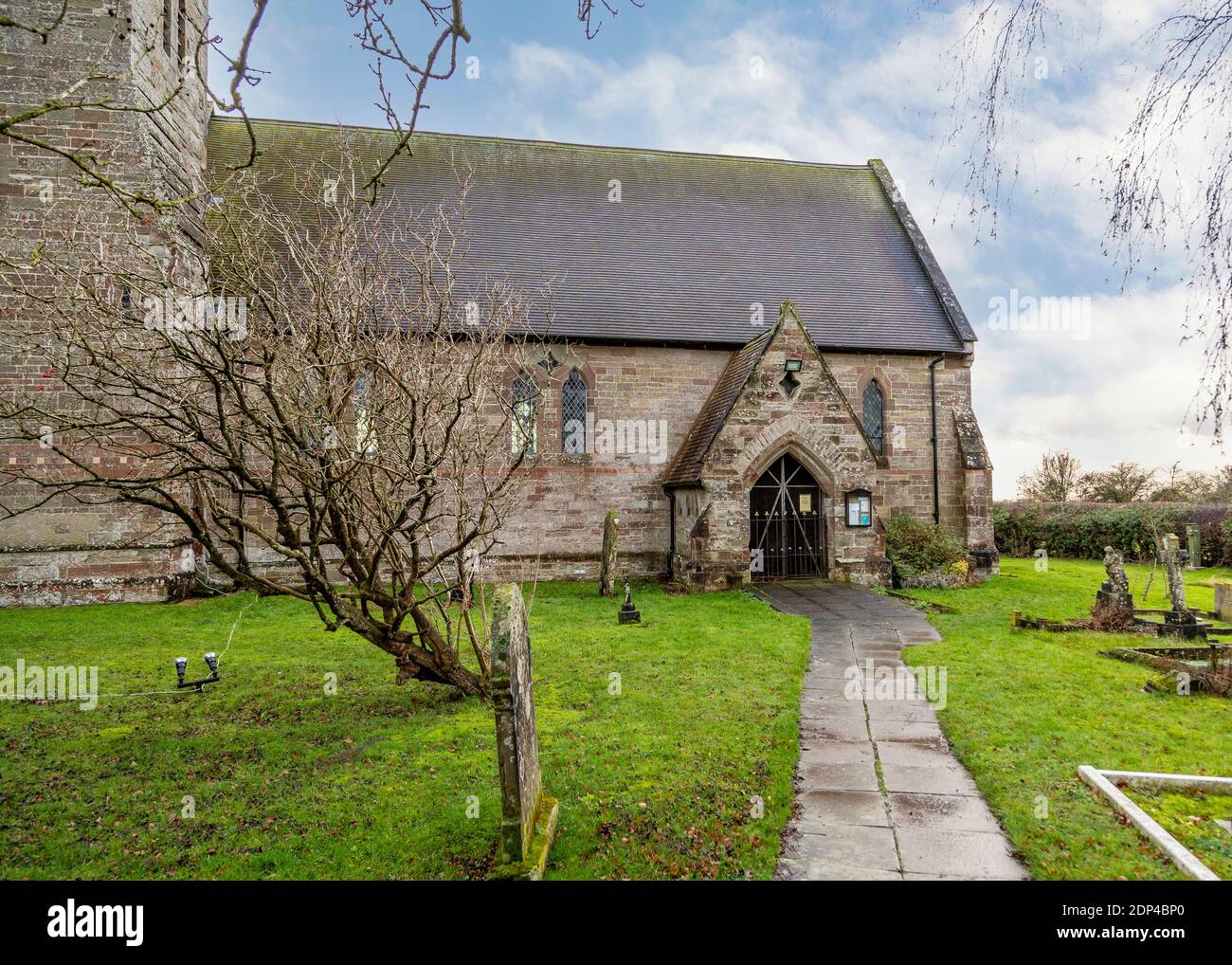 St.John The Baptist Church of Stock and Bradley Green Stock Photo - Alamy