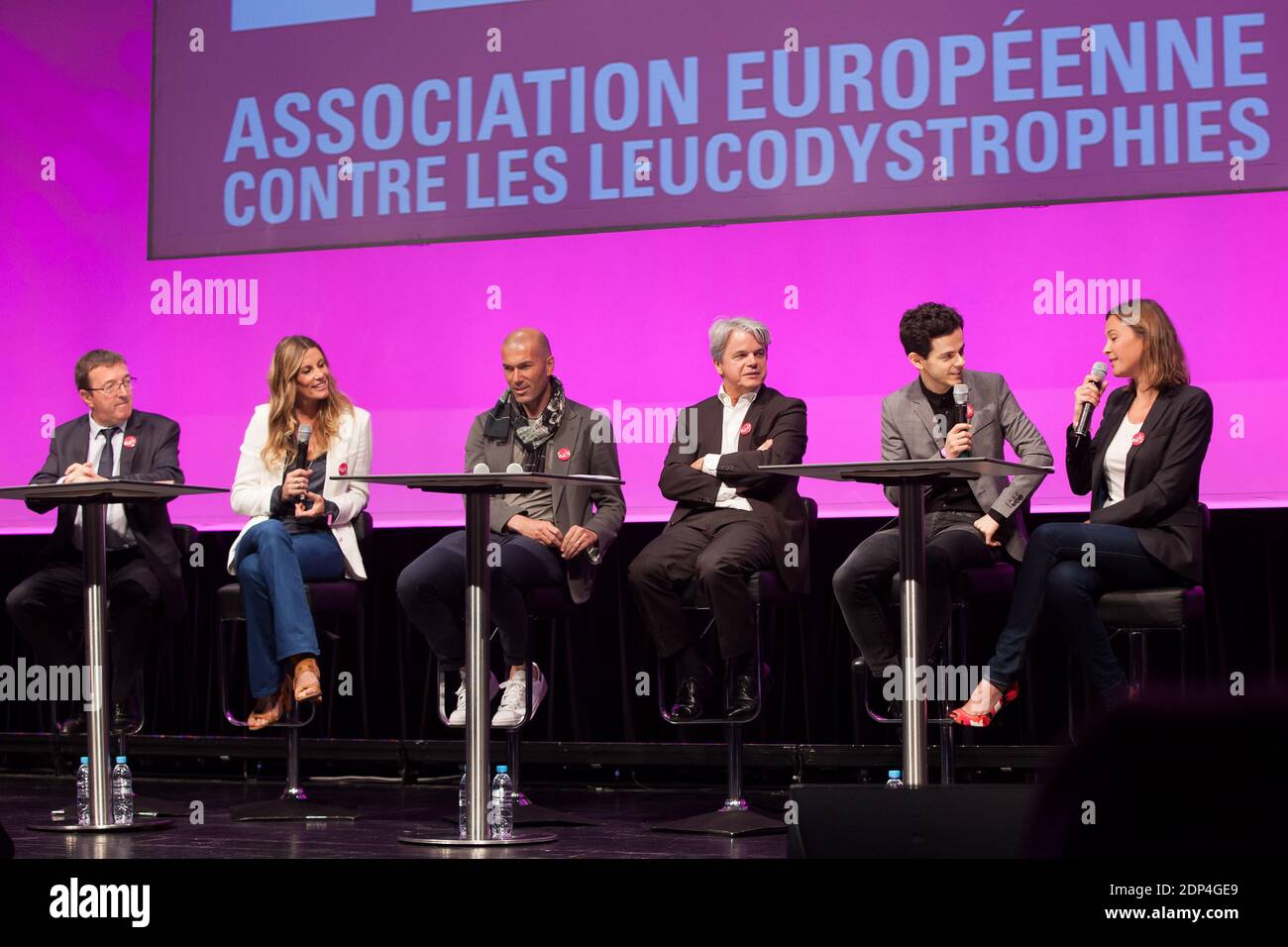 Sophie Thalmann , Zinedine Zidane, Michael Gregorio et Sandrine Quetier ...