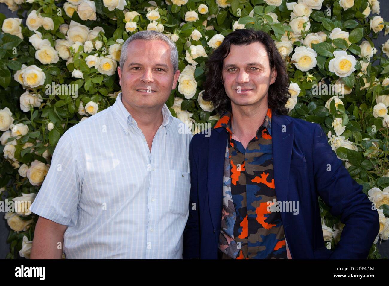 Arnaud Delbard and Eric Chauvin attending the baptism of the Amnesty ...