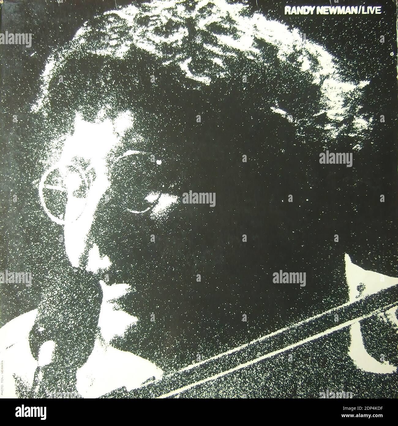 Randy Newman - Live 1970 1971 - Vintage vinyl album cover Stock Photo ...