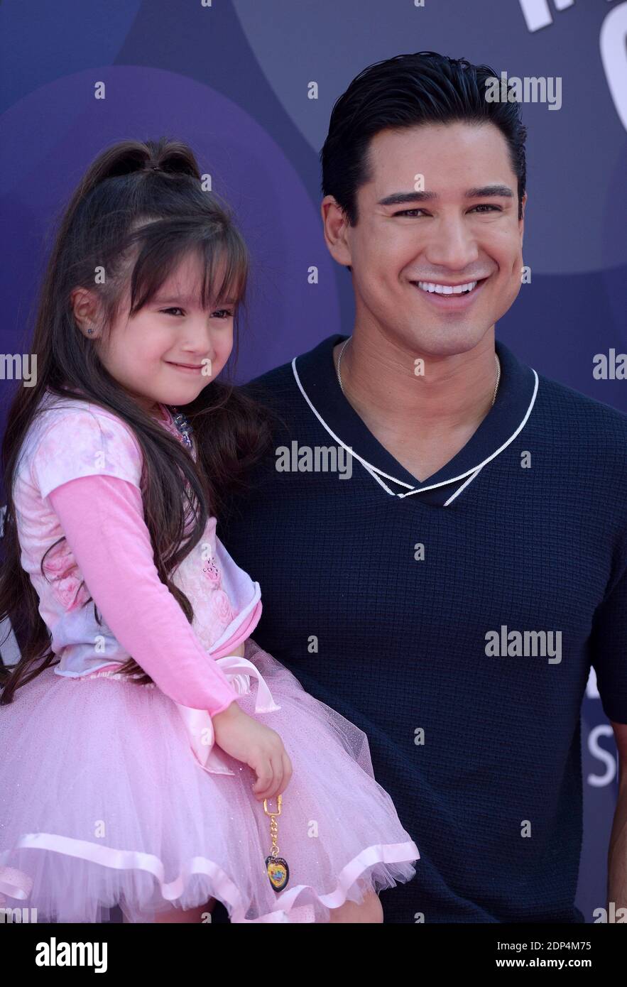 Mario Lopez and his daughter attend the Los Angeles premiere of Disney ...