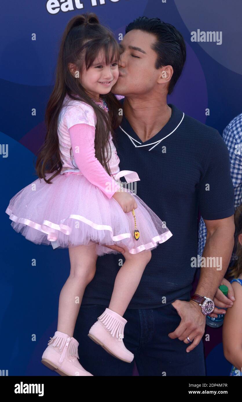 Mario Lopez and his daughter attend the Los Angeles premiere of Disney ...