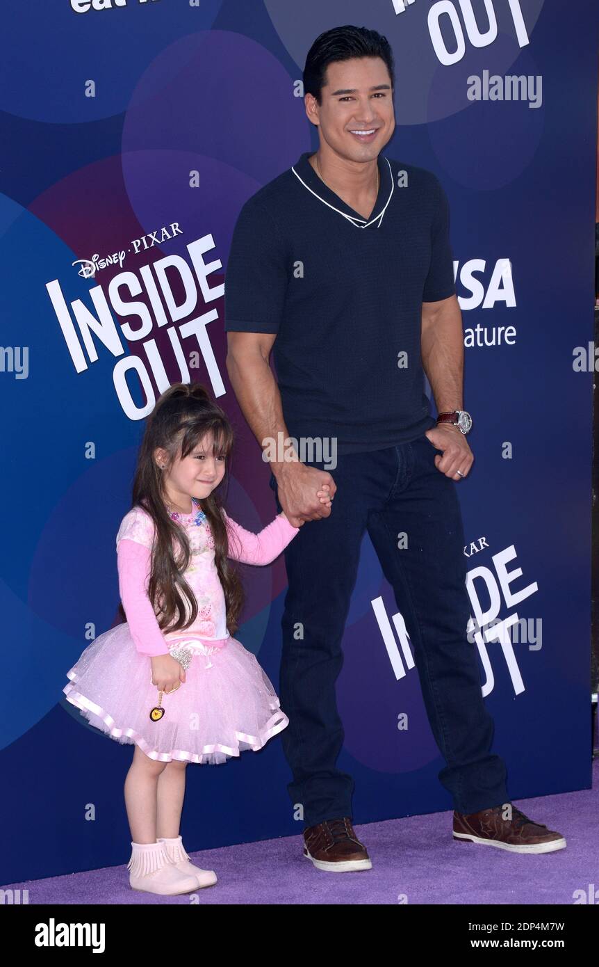 Mario Lopez and his daughter attend the Los Angeles premiere of Disney ...