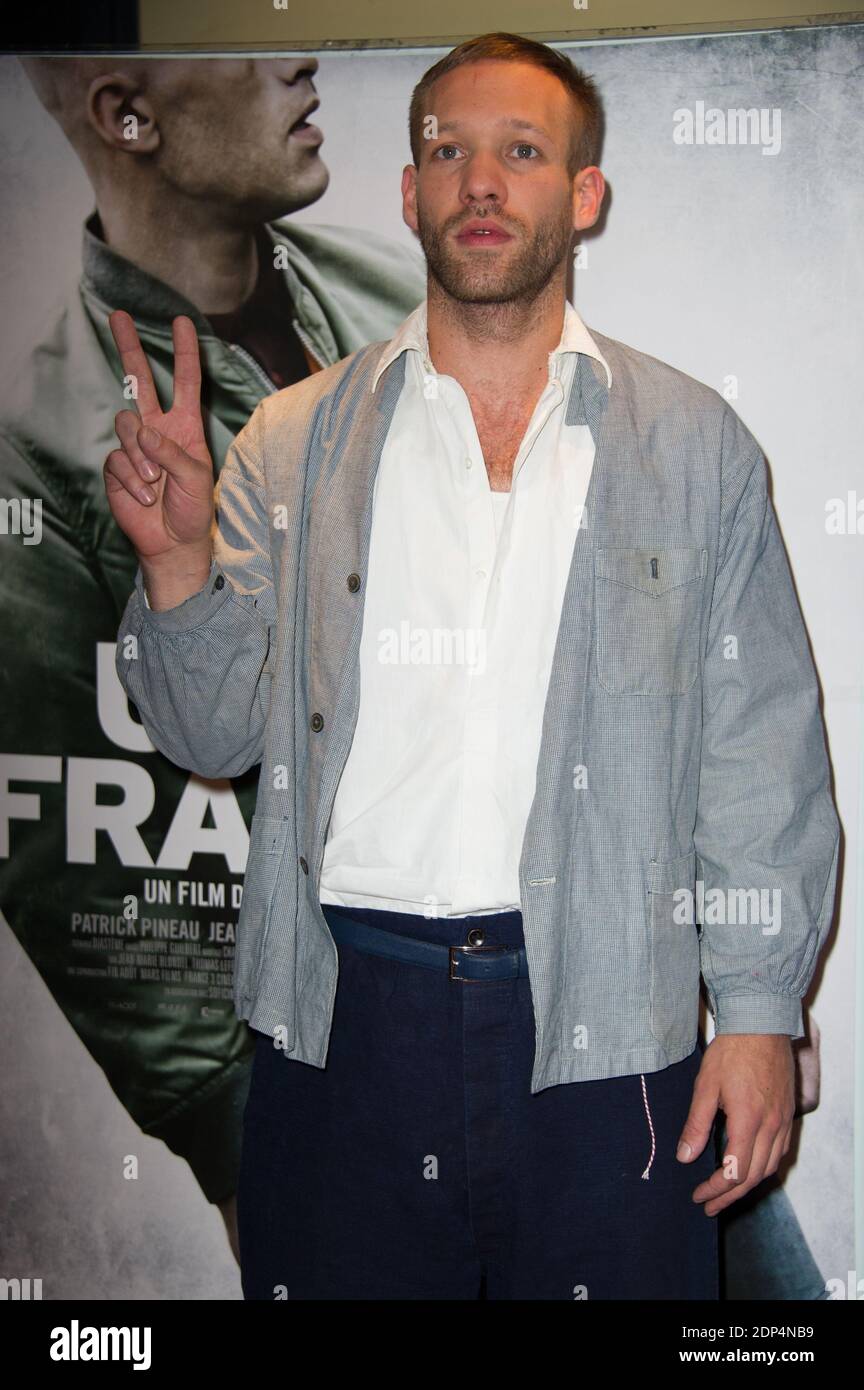 Paul Hamy lors de la premiere de Un Francais a l'UGC Cine Cite Les ...