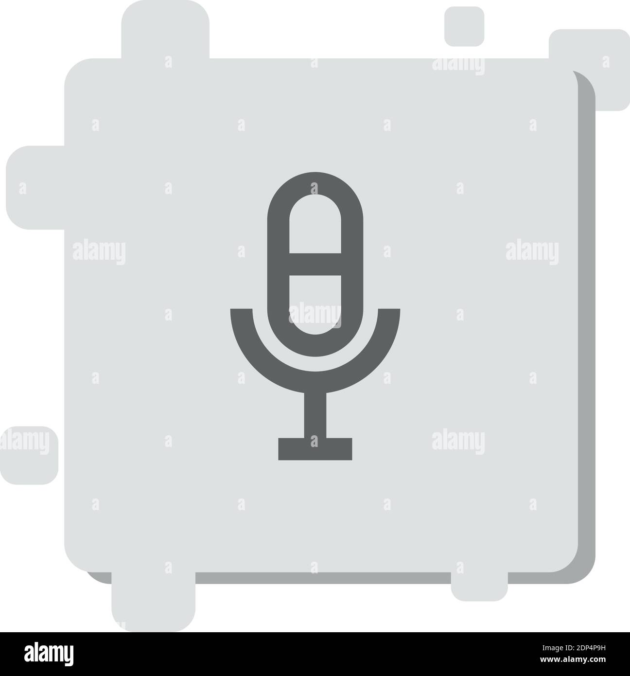 microphone vector icon modern simple vector illustration Stock Vector ...