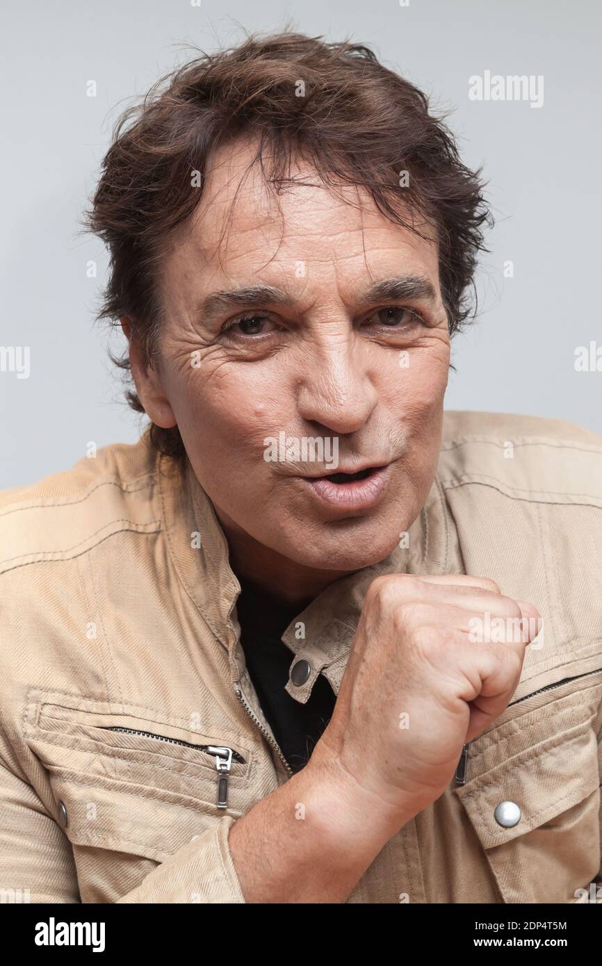 Portrait du chanteur Christian Delagrange lors de l'enregistrement de l ...