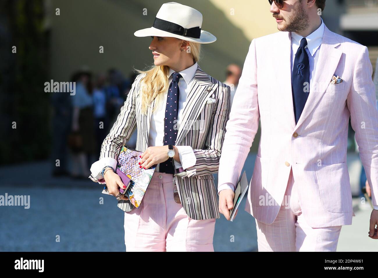Street style, Sarah Ann Murray arriving at Pitti Uomo 88 in Florence ...