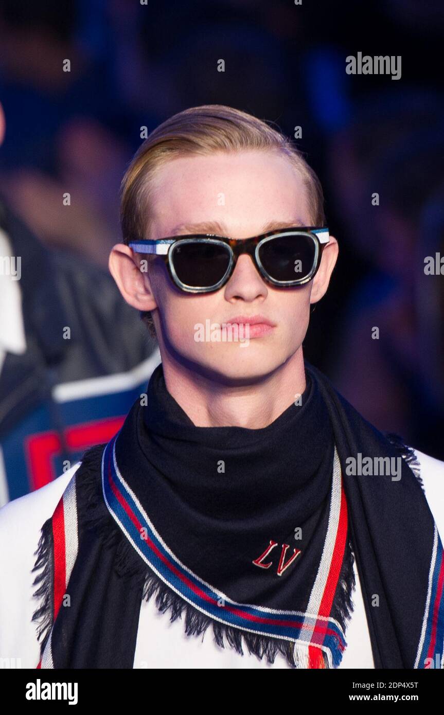 A model display a creation by British designer Kim Jones for Louis ...