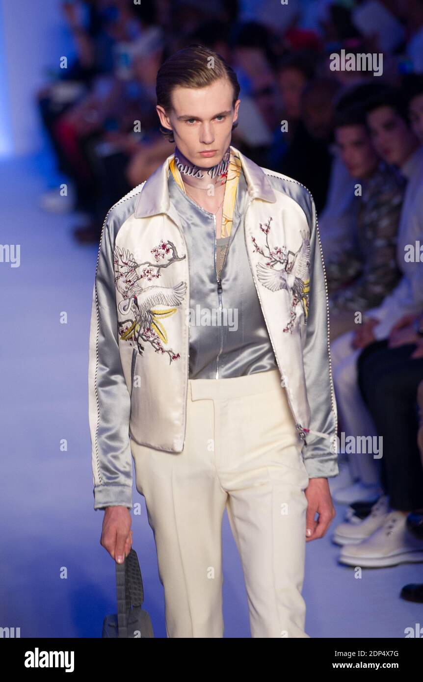 A model display a creation by British designer Kim Jones for Louis ...